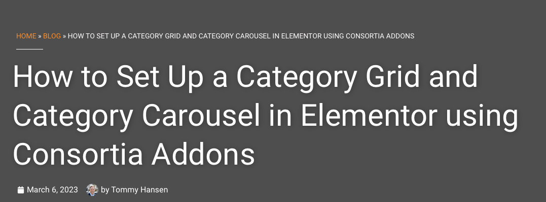 How to Set Up a Category Grid and Category Carousel in Elementor using ...